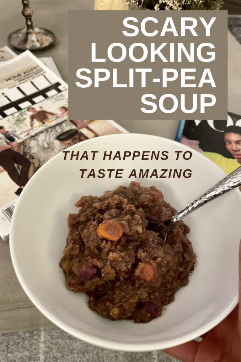 Scary Looking Split Pea Soup | her healthy style