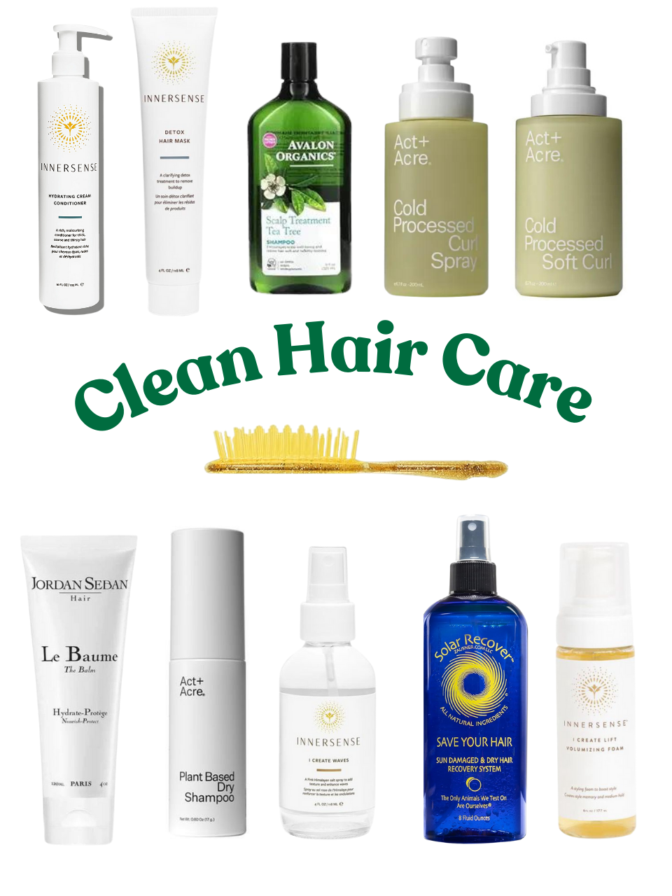 My Current Clean Hair Care Products | her healthy style